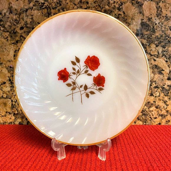 Termocrisa | Dining | Vintage Termocrisa Milk Glass Set Of 4 Floral ...